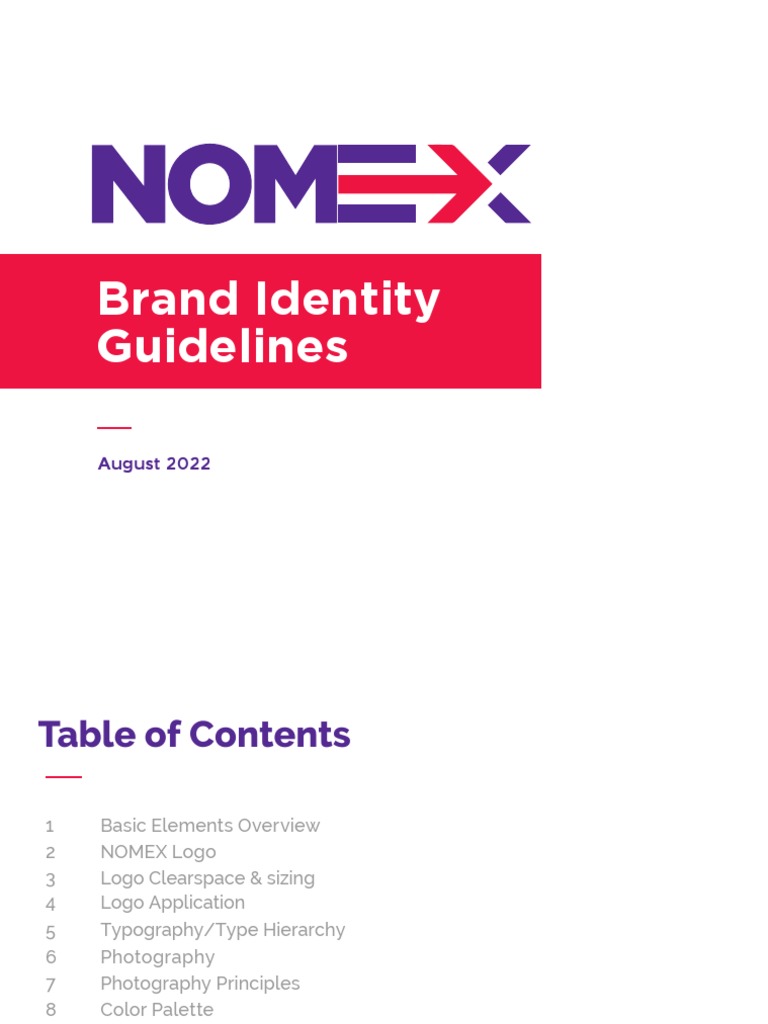 Nomex Brand Guideline | PDF | Logos | Typography