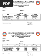 Admit Card Template | PDF | Computing