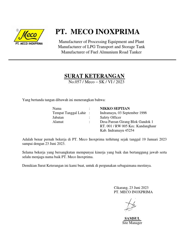 Packlaring PT Meco | PDF