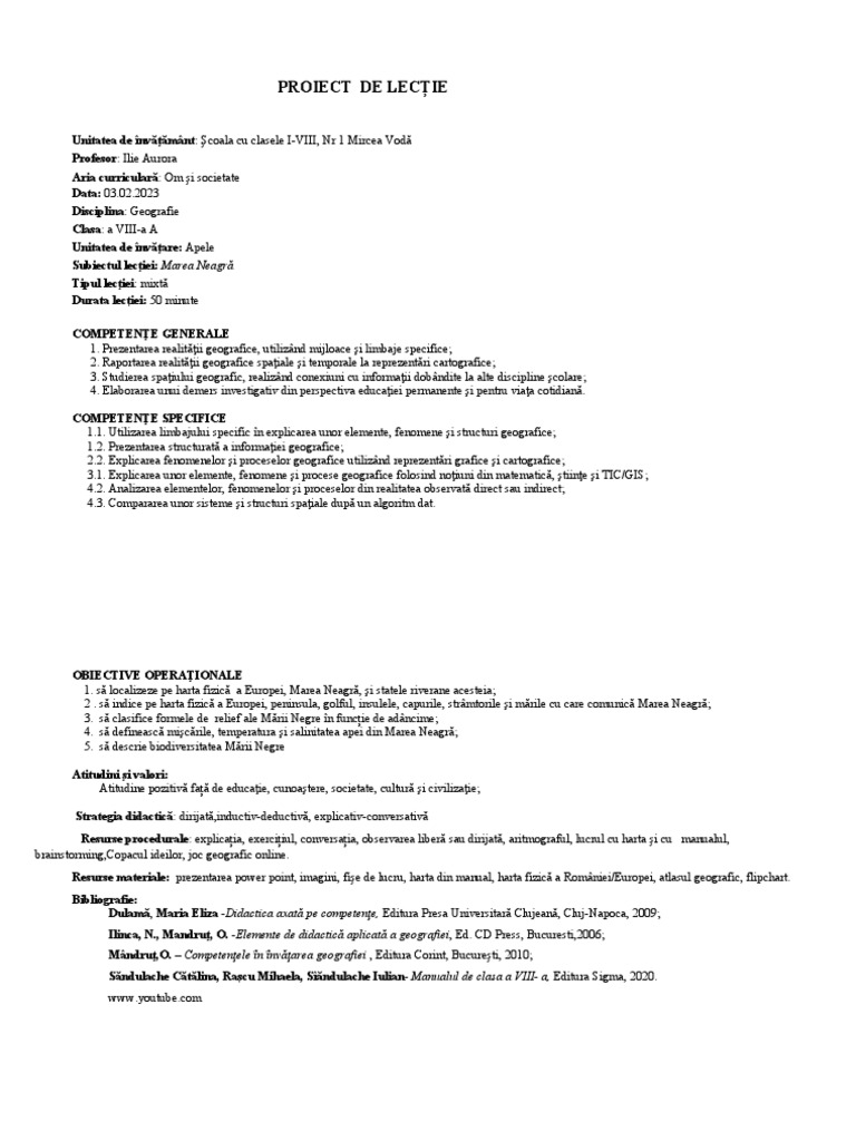 PROIECT Marea Neagra | PDF