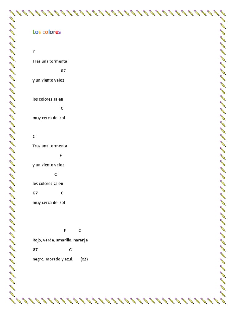 Los Colores | PDF