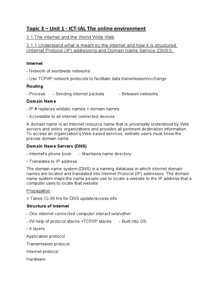 Topic 3 UNIT 1 ICT | PDF | Computers