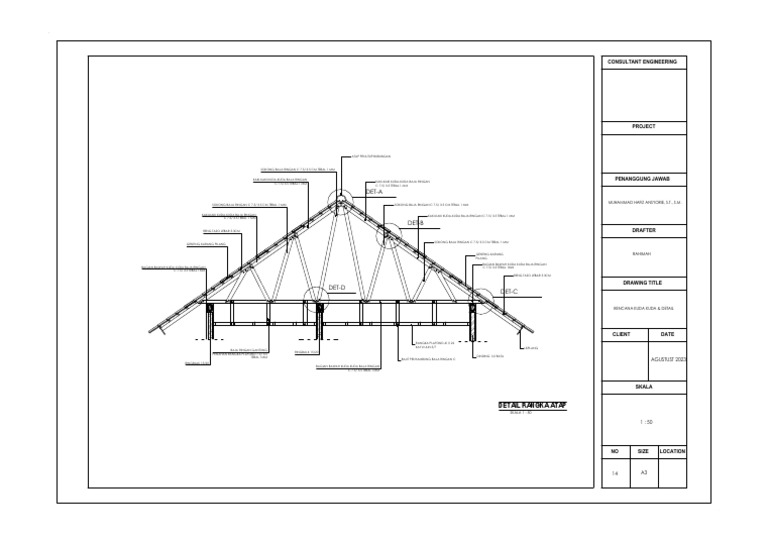 Detail Rangka Atap Baja Ringan | PDF