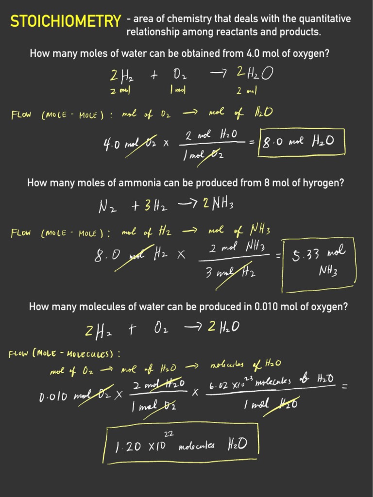 Lecture Stoichiometry | PDF