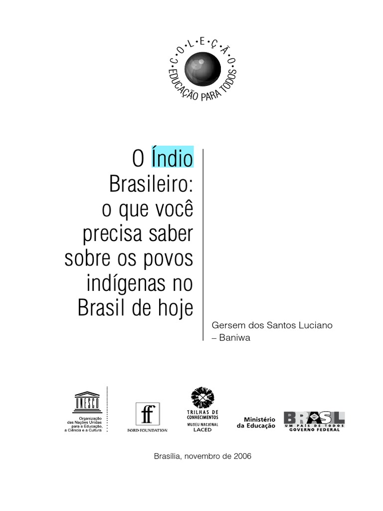Baniwa - Gersem - Contribuições Dos Povos Indígenas Ao Brasil e Ao ...