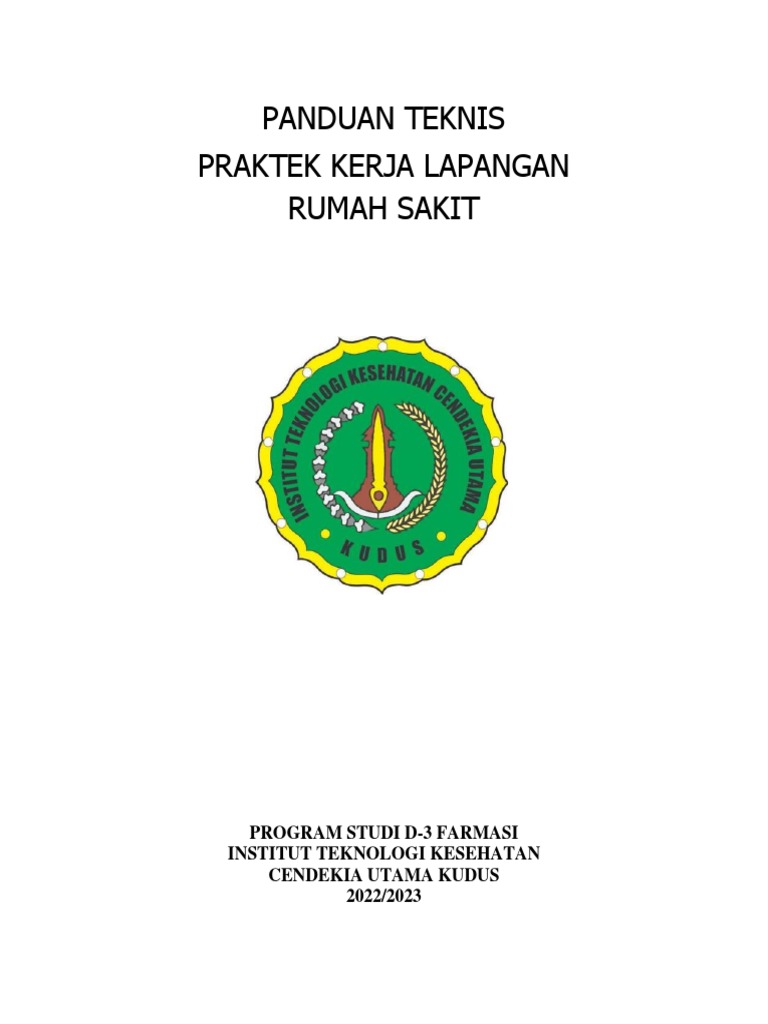 D3 Farmasi - Panduan - Portofolio Praktek Kerja Lapangan RS | PDF | Karier & Perkembangan
