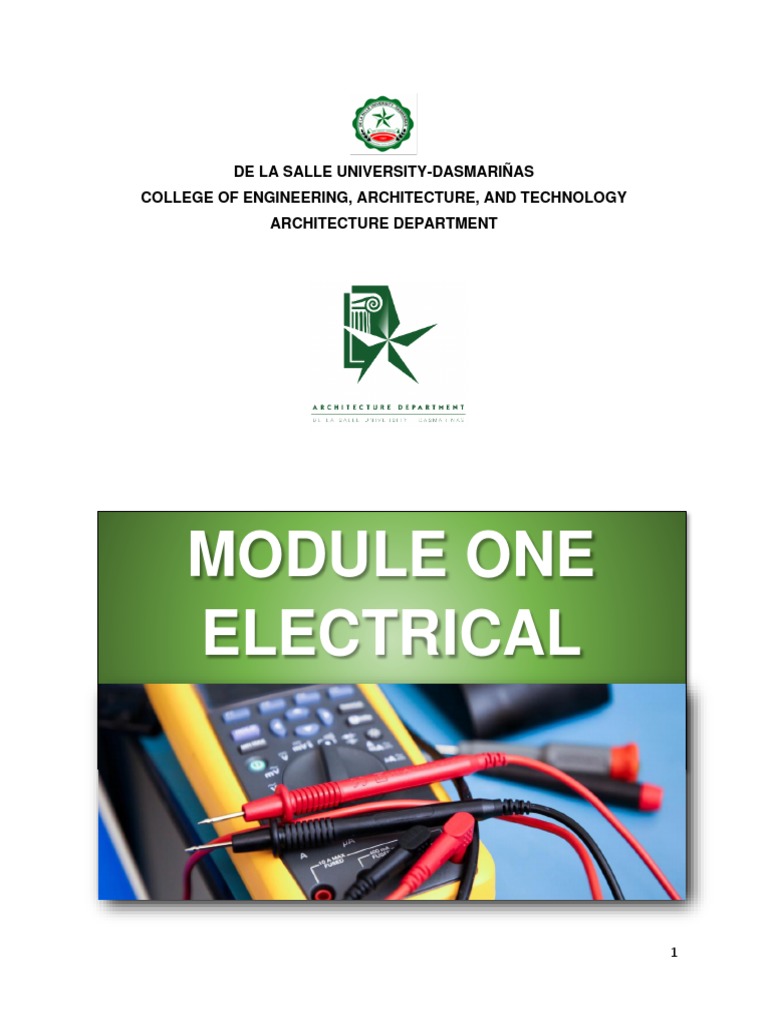 Module One - Electrical | PDF