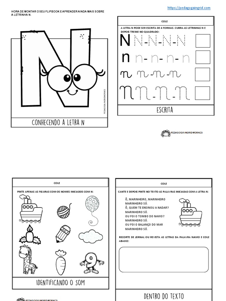 Flipbook Letra N | PDF