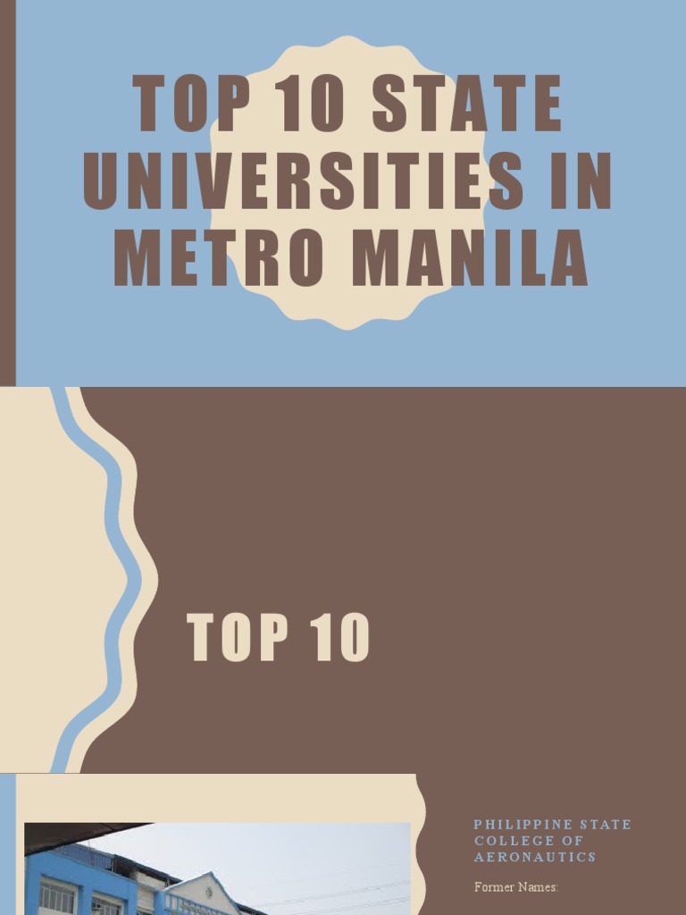 Top 10 State Universities in Metro Manila | PDF | Higher Education