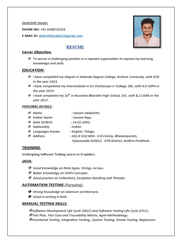 Automation Resume7 | PDF | Sql | Application Software