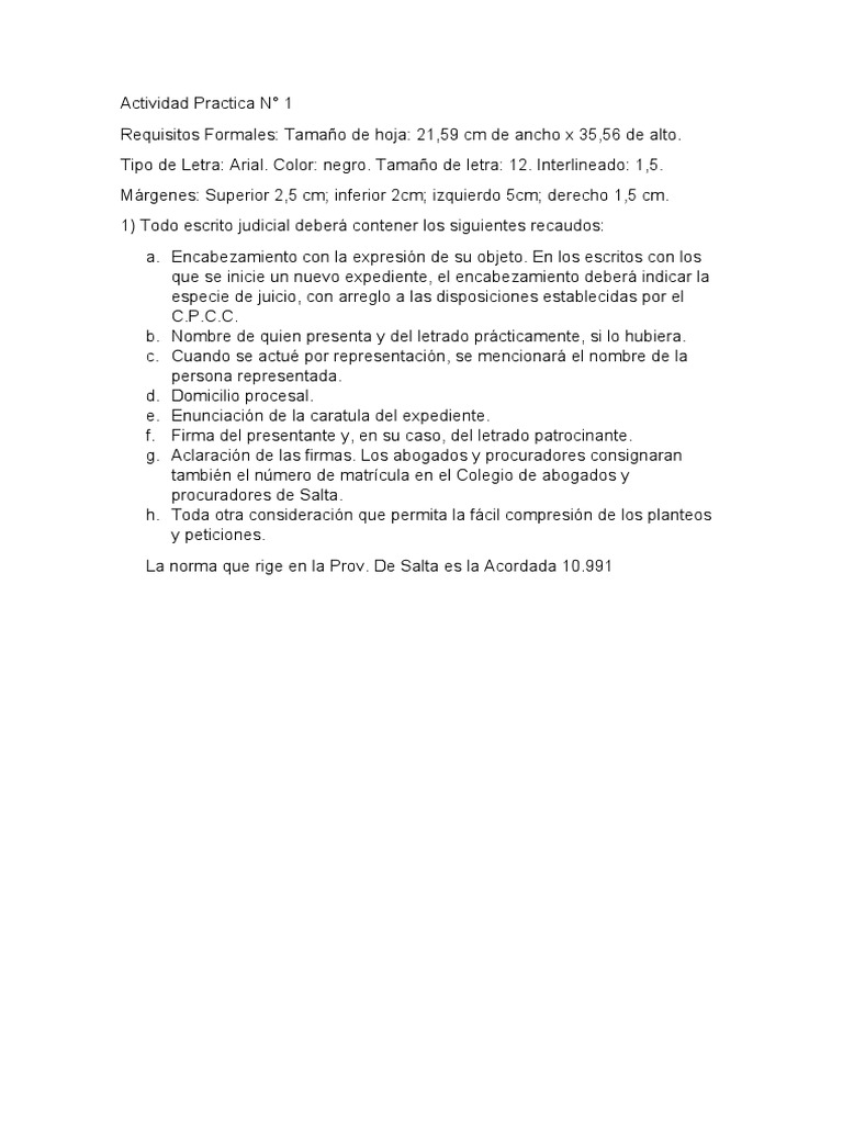 Actividad Practica Nro 1 | PDF