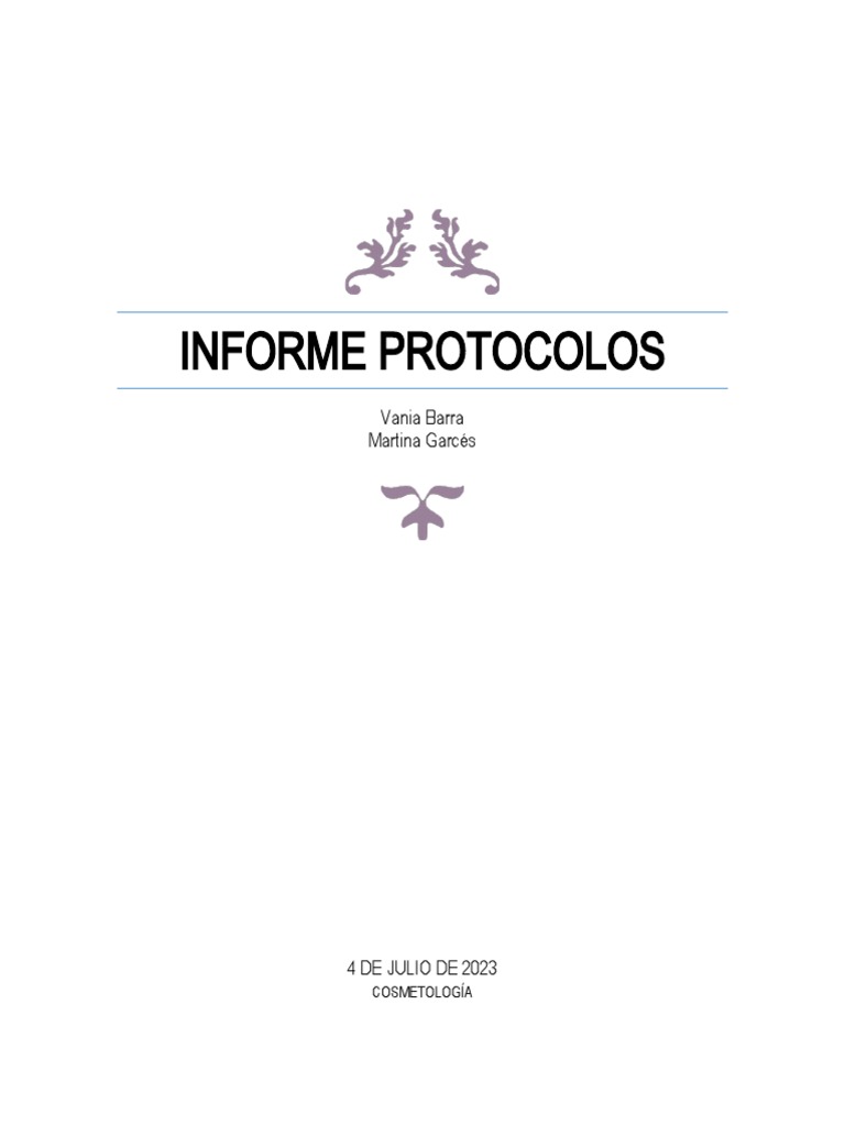 Informe Protocolos | PDF