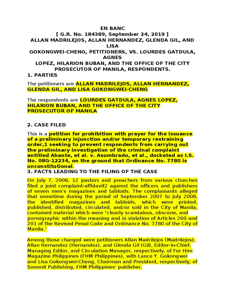 5 CASE DIGESTS - Madrilejos Vs Gatdula | PDF | Social Science | Law