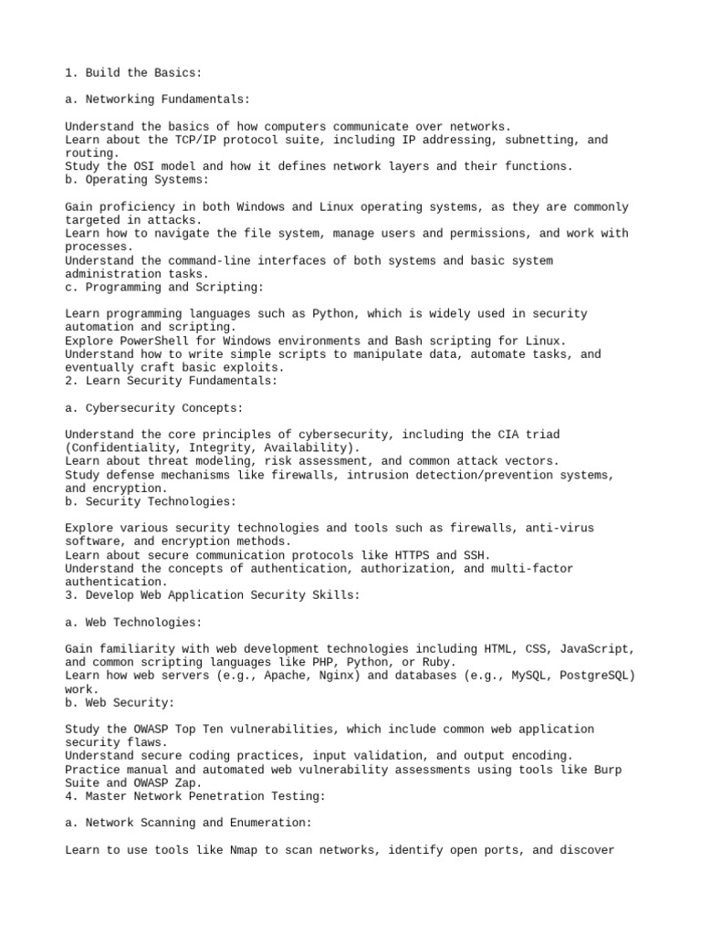 Pentest Roadmap | PDF