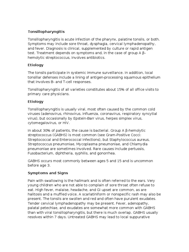 Acute Ton Silo Pharyngitis | PDF | Antimicrobial Resistance | Streptococcus