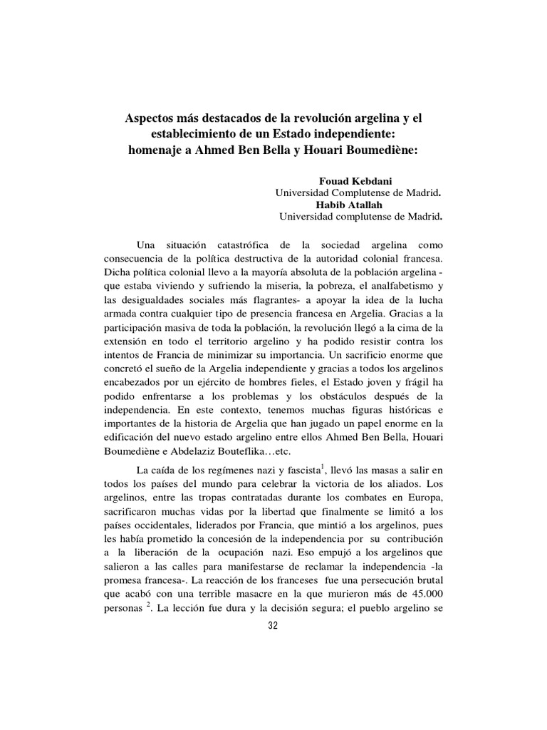 Kebdani y Atallah | PDF | Argelia | Francia
