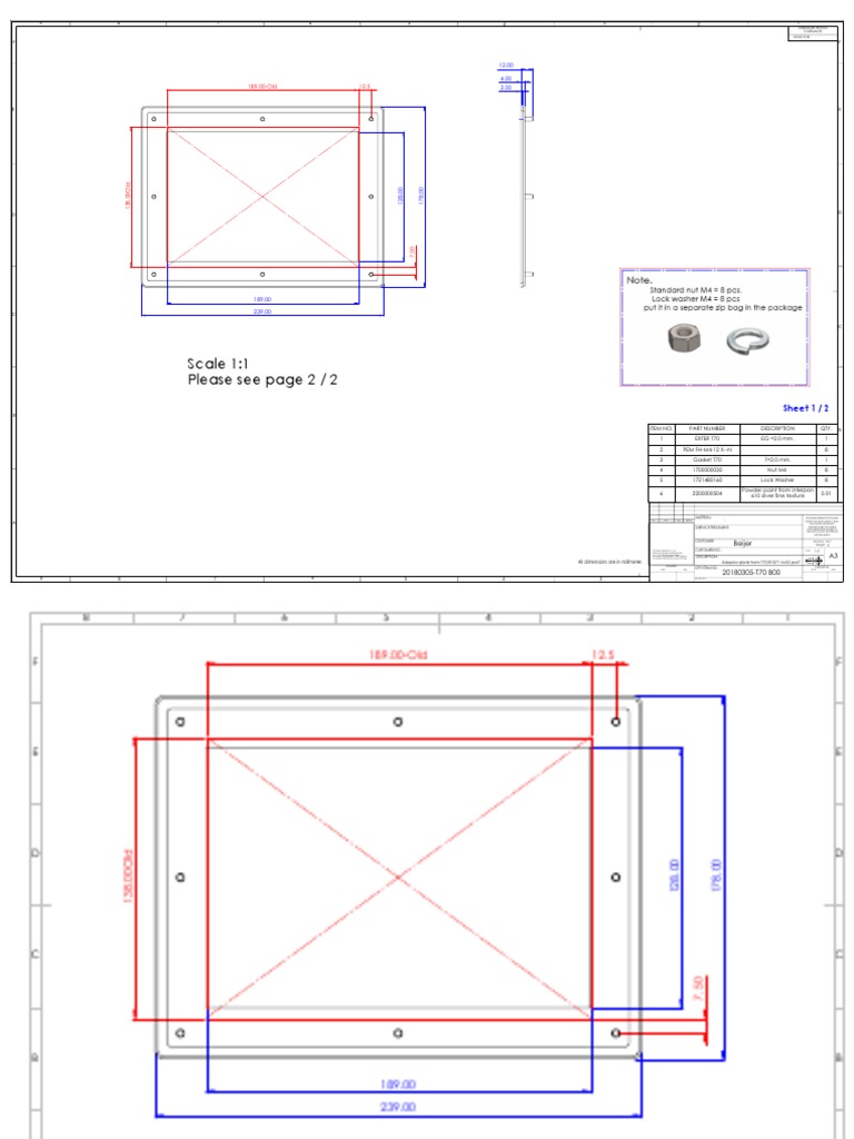 Scale 1:1 Please See Page 2 / 2: Sheet 1 / 2 | PDF