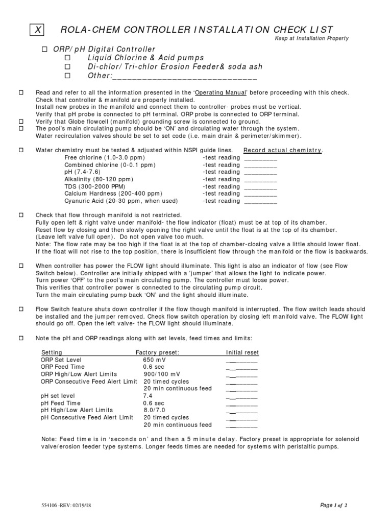 Dig Cont Checklist | Download Free PDF | Pump | Valve