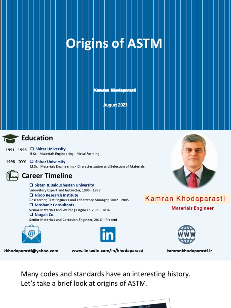 History of ASTM Standards | PDF