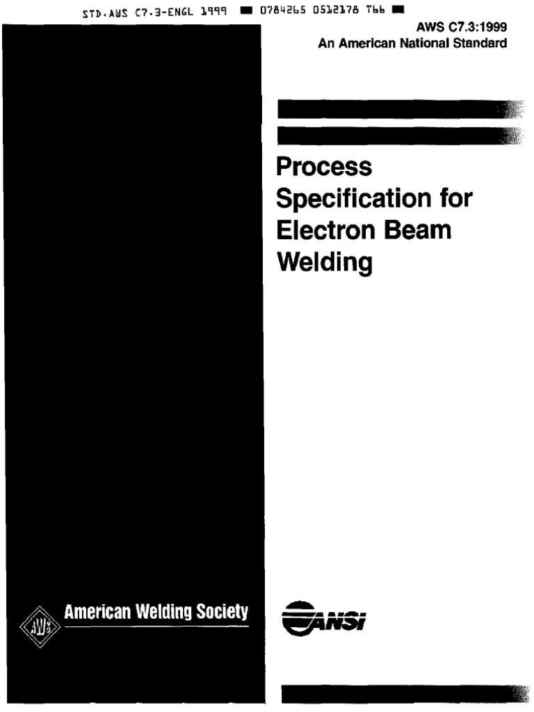 Aws C7.3-1999 | PDF | Welding | Construction