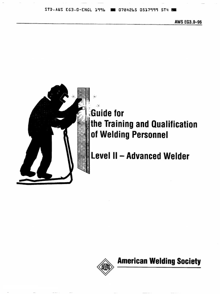 Aws Eg3.0-1996 | PDF | Welding | Construction