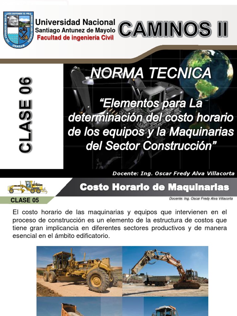 Clase 06 - Costos de Maquinarias | PDF