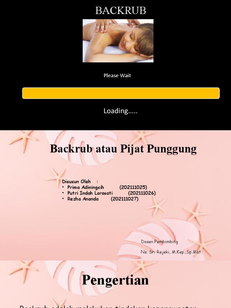Backrub BGT | PDF | Pengembangan Diri