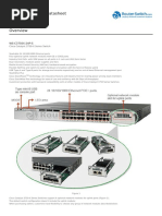 Cico-3650 Series Data Sheet | PDF | Network Switch | Computer Network