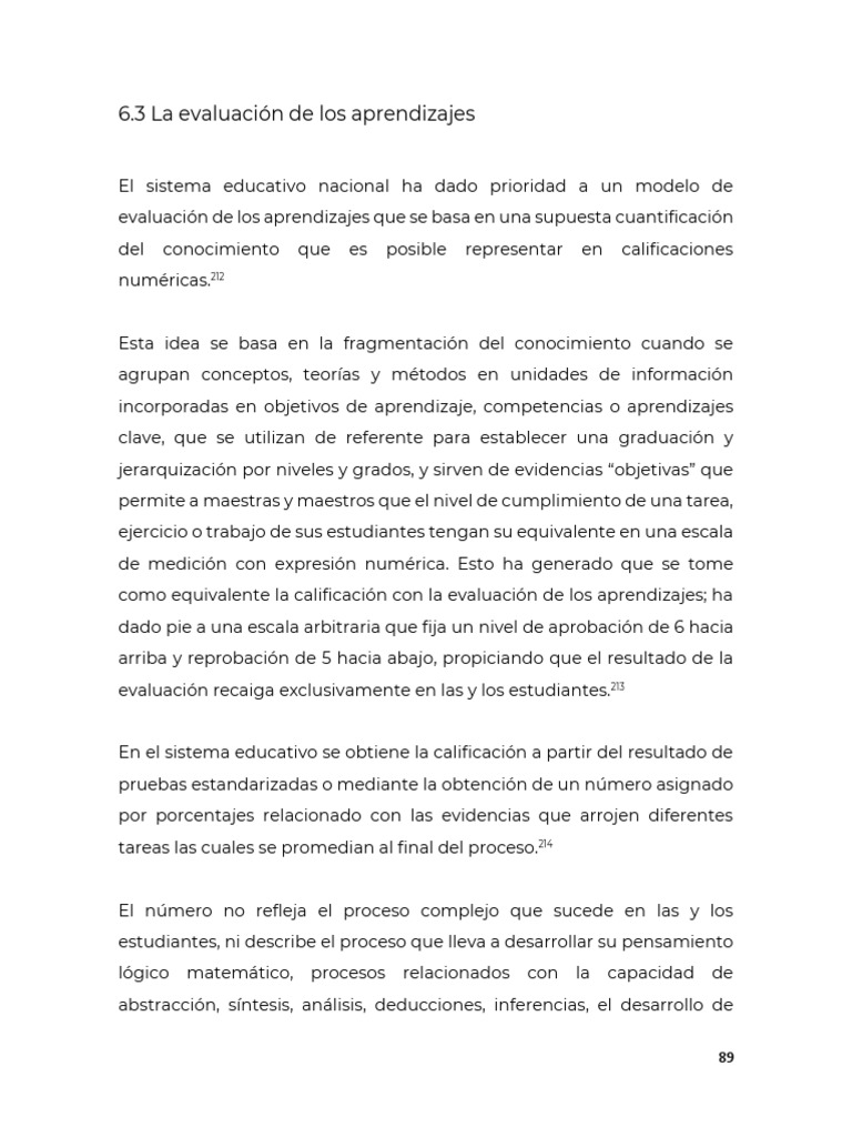 ANEXO 1 "La Evaluación de Los Aprendizajes" | PDF