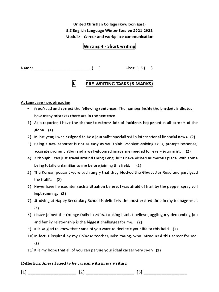 Writing 4 - 2020-21 | PDF