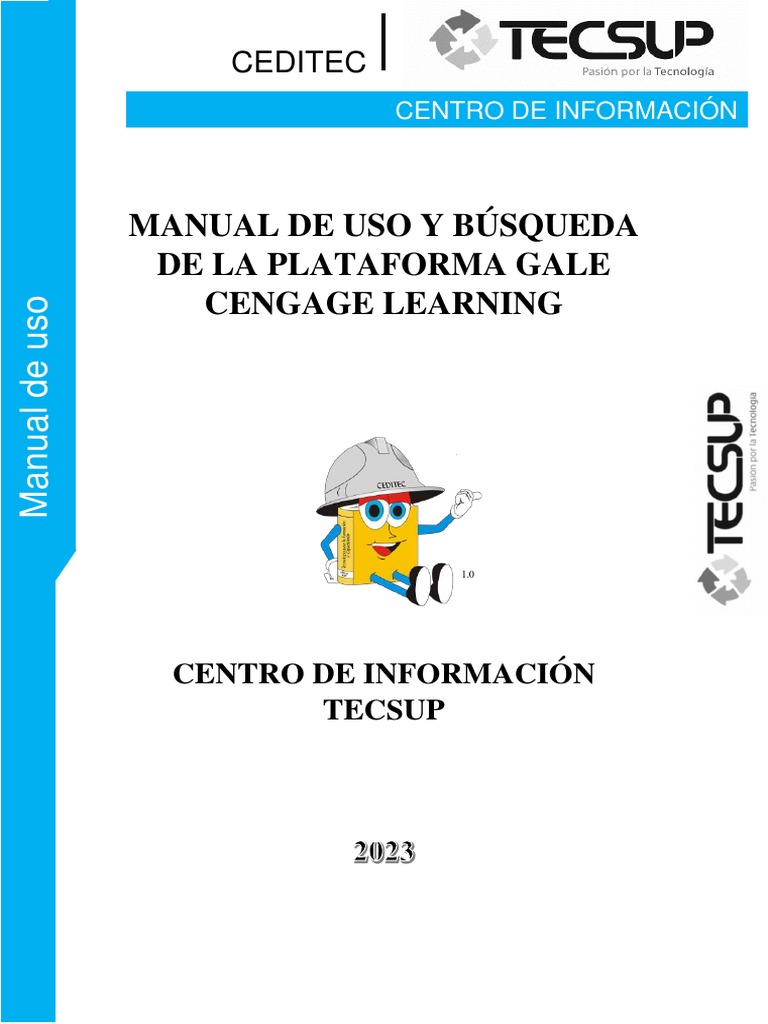 Manual de La Plataforma GALE CENGAGE | PDF | Información | Software