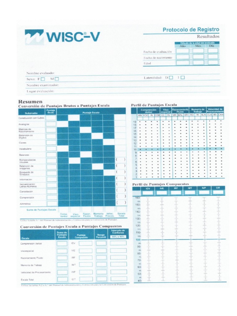 Wisc 5 - Edit Noviembre 2021 - Carta | PDF
