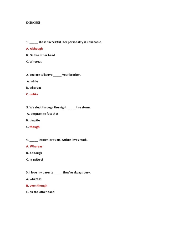 EXERCISES | PDF