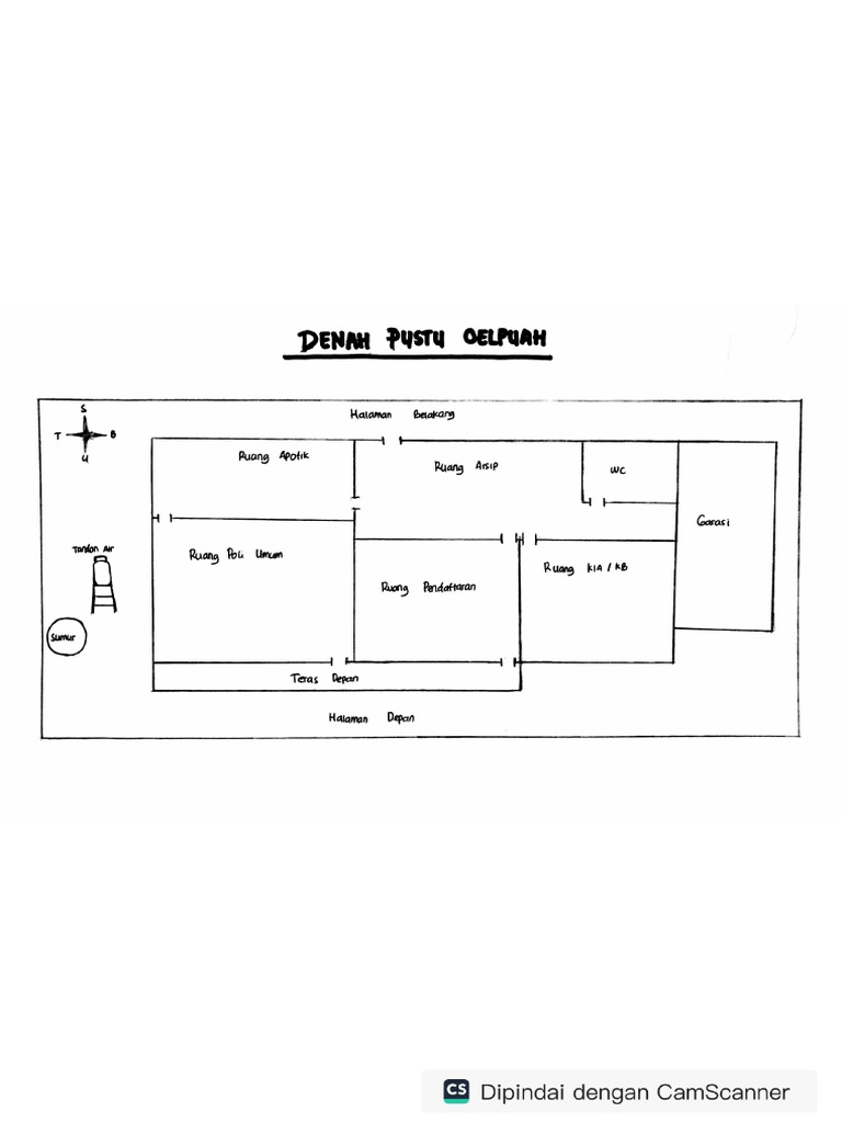 Denah Pustu Oelpuah | PDF