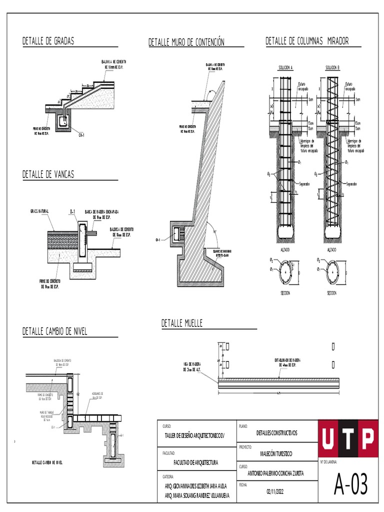 Detalles Constructivos Malecon | PDF