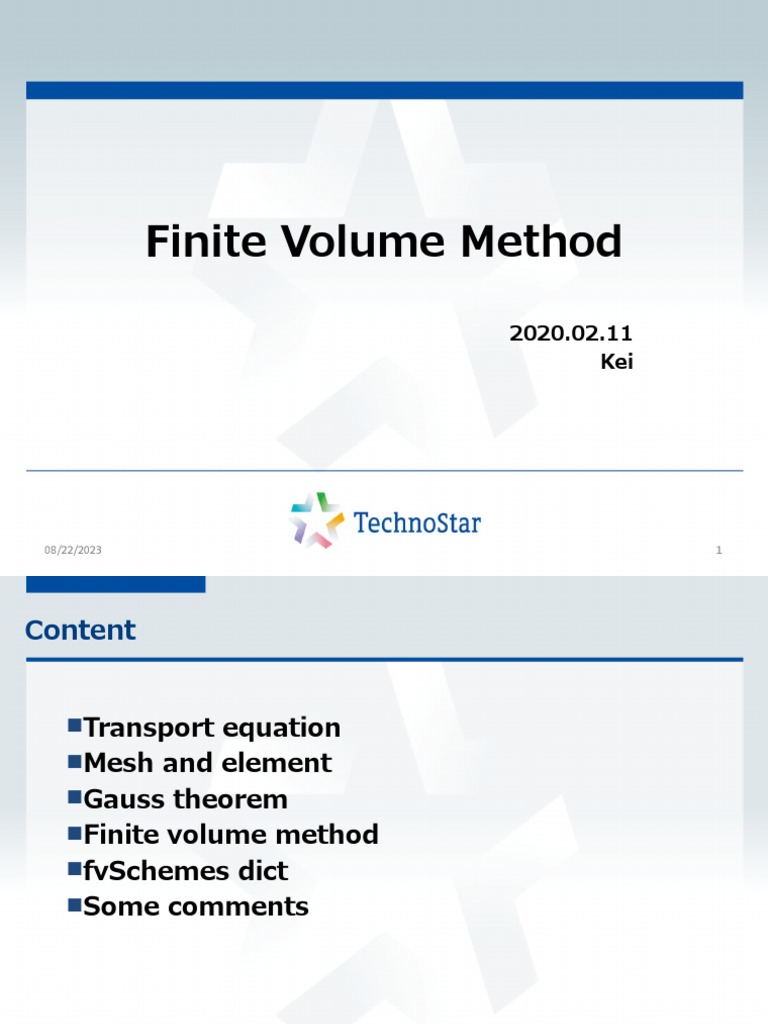 Finite Volume Method Pdf Equations Integral