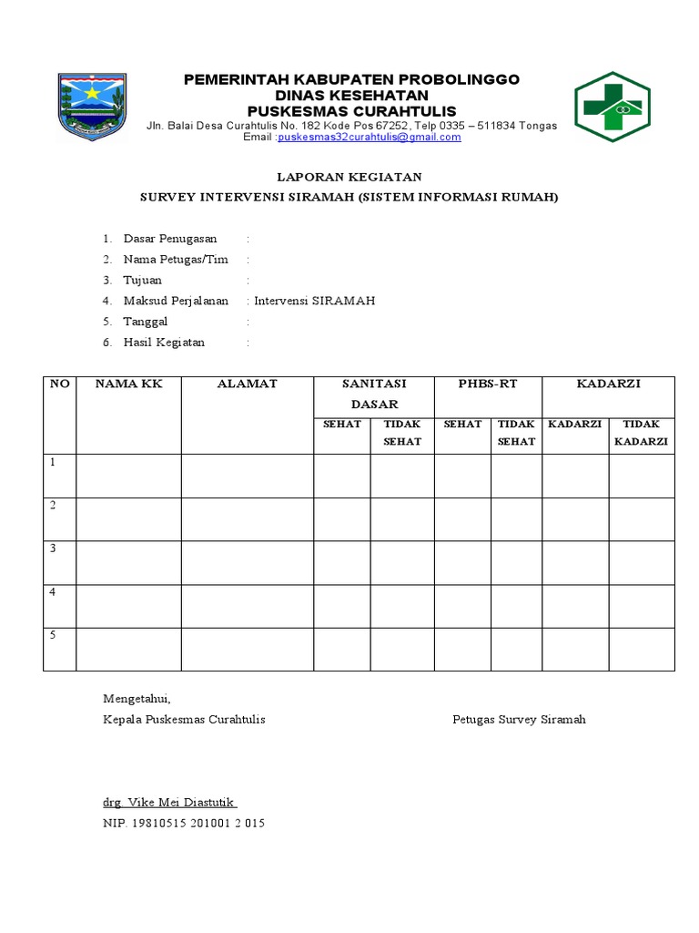 Form Rekapan Siramah | PDF | Kesehatan Holistik