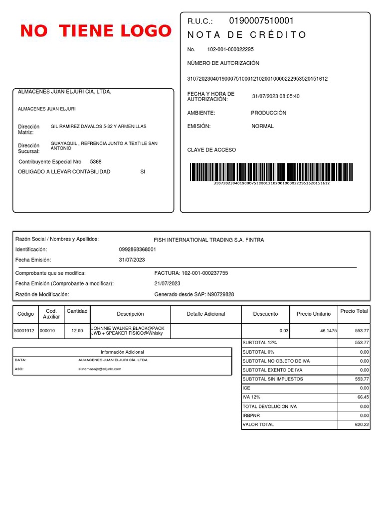 Notas de CrEdito | PDF | Economias | Contabilidad