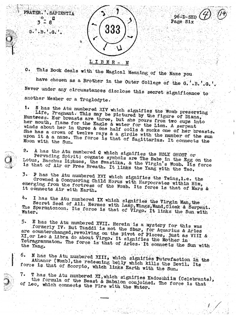 Choronzon Club Document 2 Min | PDF