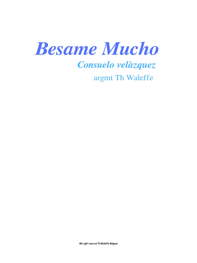 Besame Mucho | PDF