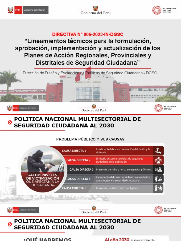 3 DE AGOSTO VF (1) Directiva #006-2023-IN-DGSC | PDF | Victimologia