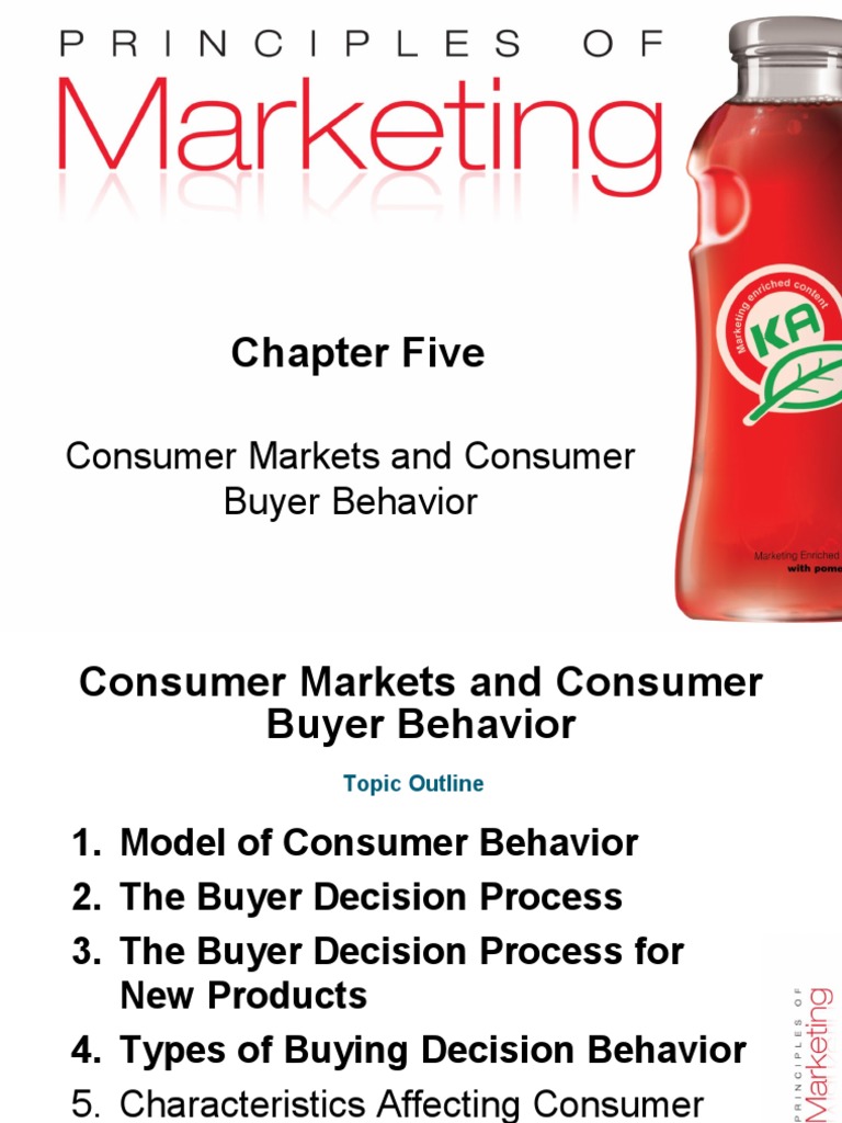 Chapter 5 Consumer Market And Consumer Buyer Behaviour Print Sv