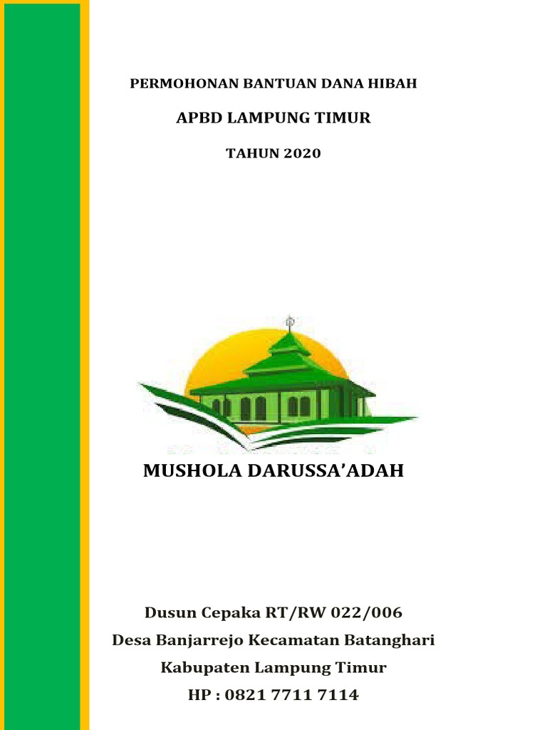 Contoh Proposal Dana Hibah | PDF