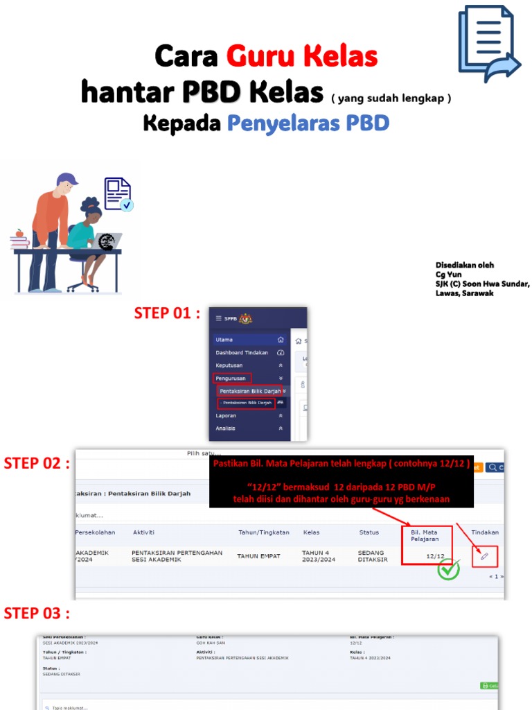 Cara Guru Kelas Hantar PBD 2023 | PDF