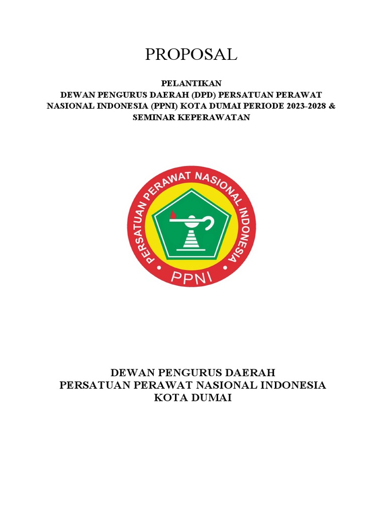 Fix Proposal Pelantikan DPD Ppni | PDF