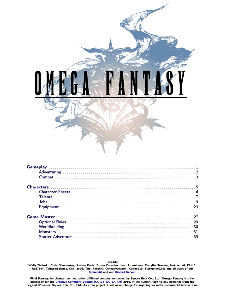 Omega Fantasy | PDF
