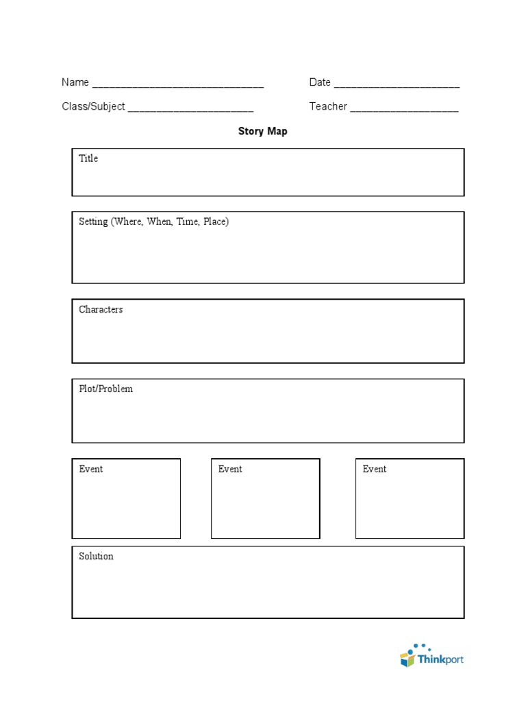 Story Map Graphic Organizer | PDF