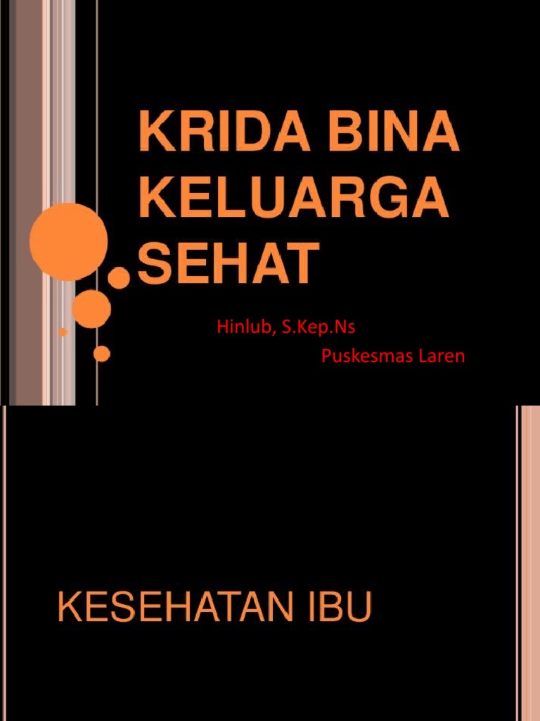 Krida Bina Keluarga Sehat Pdf 