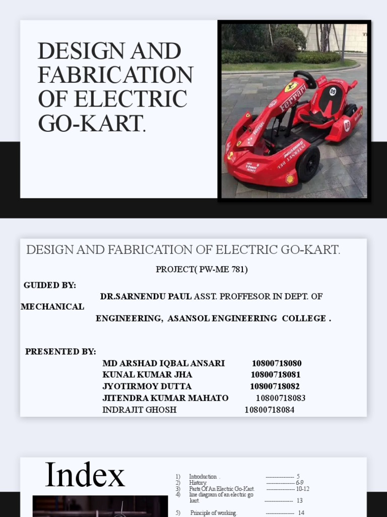 Electric Go-Kart Design and Fabrication | PDF | Computers