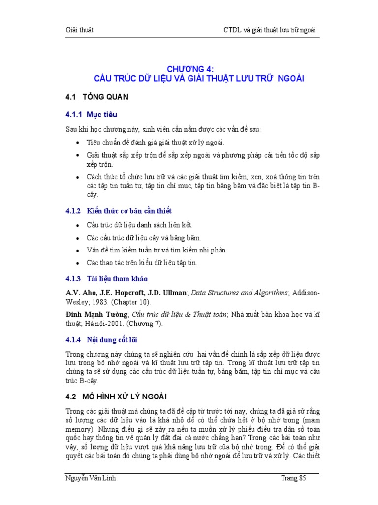 GiaoTrinh - Phan Tich Thiet Ke Thuat Toan (CT174) - Chuong 4 | PDF